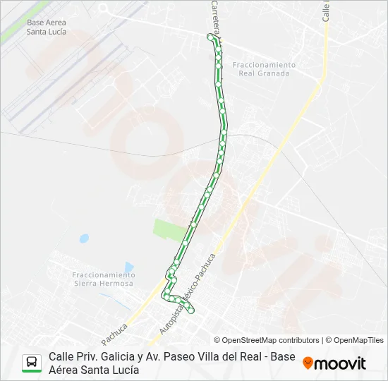 Ruta CALLE PRIV GALICIA AV PASEO VILLA DEL REAL BASE AÉREA SANTA LUCÍA ...