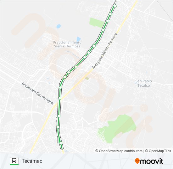 Ruta santo tomás tecámac: horarios, paradas y mapas - Tecámac (Actualizado)