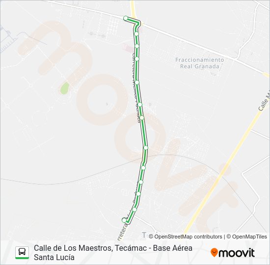Ruta calle de los maestros tecámac base aérea santa lucía: horarios ...