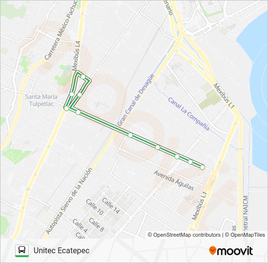 TULPETLAC UNITEC ECATEPEC Route: Schedules, Stops & Maps - Unitec ...
