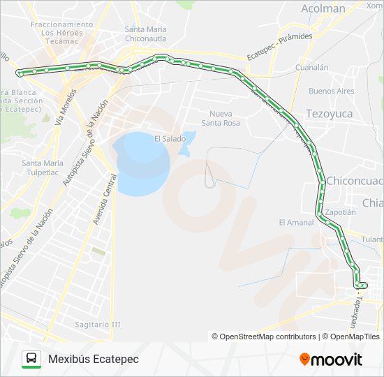 mexibús ecatepec base texcoco Route: Schedules, Stops & Maps - Mexibús ...
