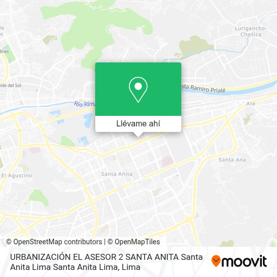 ¿Cómo llegar a URBANIZACIÓN EL ASESOR 2 SANTA ANITA Santa Anita Lima ...