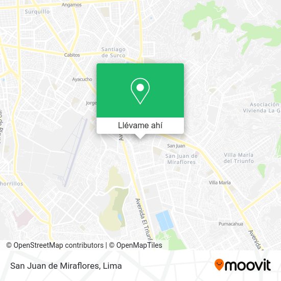 ¿Cómo llegar a San Juan de Miraflores en Lima en autobús?