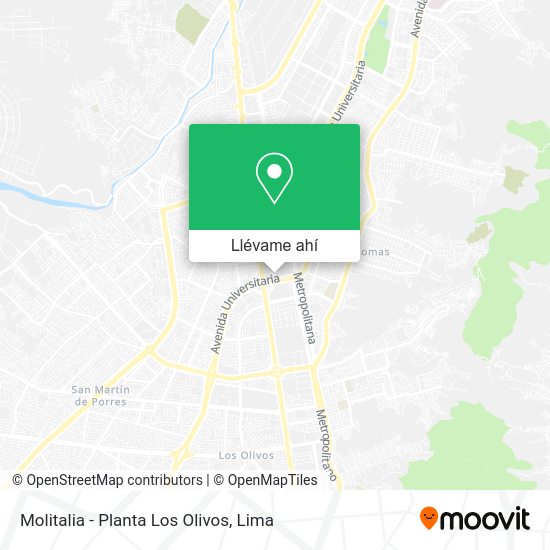 ¿Cómo llegar a Molitalia - Planta Los Olivos en Autobús?