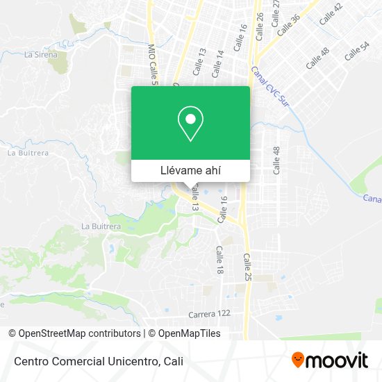 ¿Cómo llegar a Centro Comercial Unicentro en Santiago De Cali en autobús?