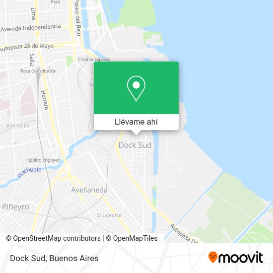 ¿Cómo llegar a Dock Sud en Avellaneda en Colectivo, tren o Subte?
