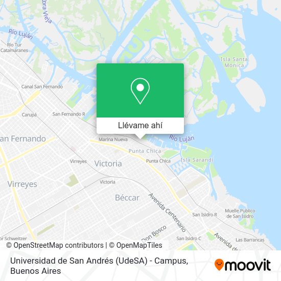 ¿Cómo llegar a Universidad de San Andrés (UdeSA) - Campus en Tigre en ...