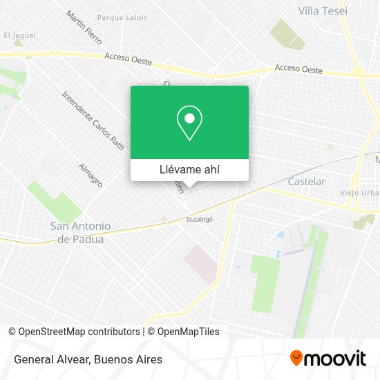 ¿Cómo llegar a General Alvear en Morón en Colectivo o Tren?