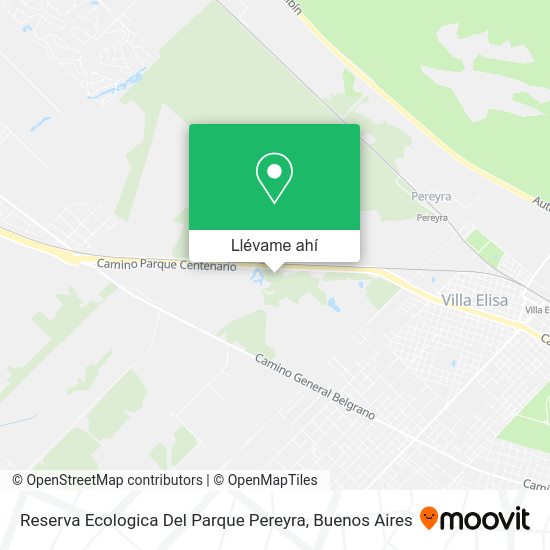¿Cómo llegar a Reserva Ecologica Del Parque Pereyra en Berazategui en ...