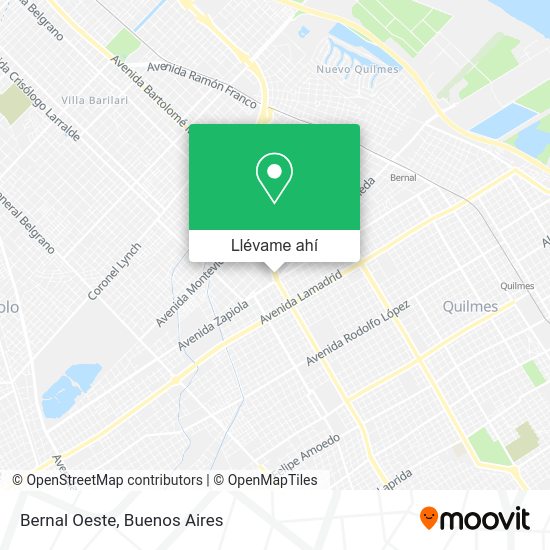 ¿Cómo llegar a Bernal Oeste en Quilmes en Colectivo o tren?