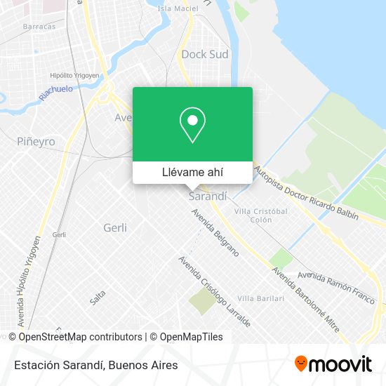 ¿Cómo llegar a Estación Sarandí en Avellaneda en Colectivo, tren o Subte?