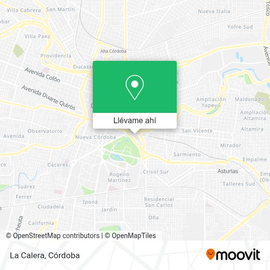 ¿Cómo llegar a La Calera en Córdoba en Colectivo?