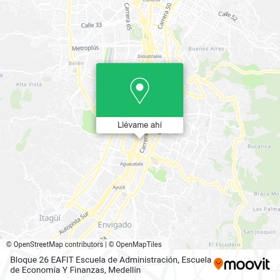 ¿Cómo llegar a Bloque 26 EAFIT Escuela de Administración, Escuela de ...