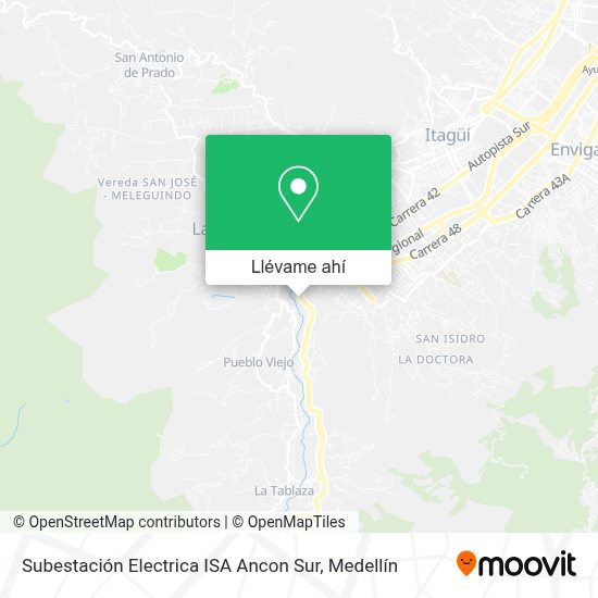 ¿Cómo llegar a Subestación Electrica ISA Ancon Sur en Sabaneta en ...