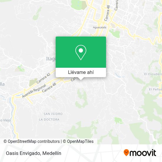 ¿Cómo llegar a Oasis Envigado en Autobús o Metro?