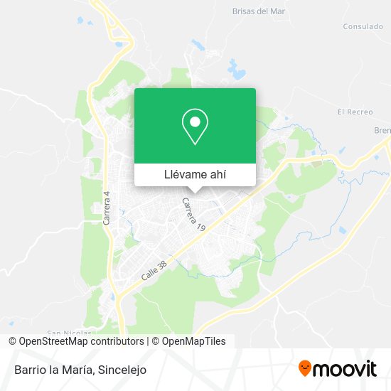 ¿Cómo llegar a Barrio la María en Sincelejo en autobús?