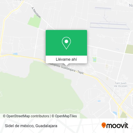 ¿Cómo llegar a Sidel de méxico en Zapopan en autobús?