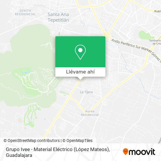¿Cómo llegar a Grupo Ivee - Material Eléctrico (López Mateos) en Tlajomulco De Ziga en Autobús?