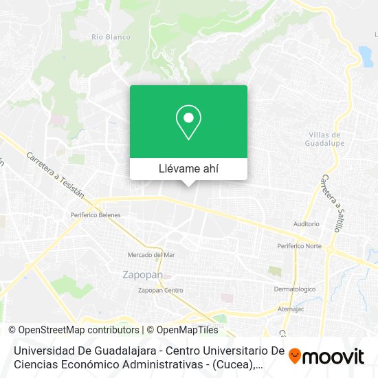 ¿Cómo llegar a Universidad De Guadalajara - Centro Universitario De ...