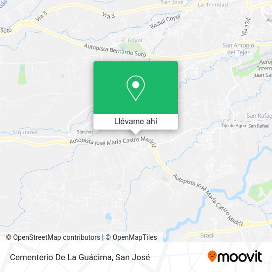 ¿Cómo llegar a Cementerio De La Guácima en Alajuela en autobús?