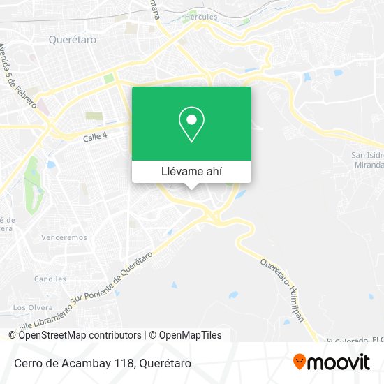 ¿Cómo llegar a Cerro de Acambay 118 en Santiago De Querétaro en Autobús?