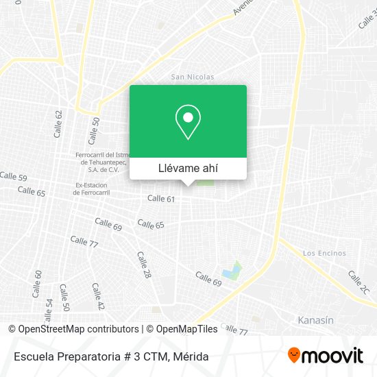 ¿Cómo llegar a Escuela Preparatoria # 3 CTM en Mérida en autobús?