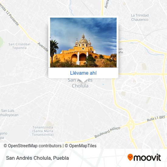 ¿Cómo llegar a San Andrés Cholula en San Jerónimo Tecuanipan en autobús?