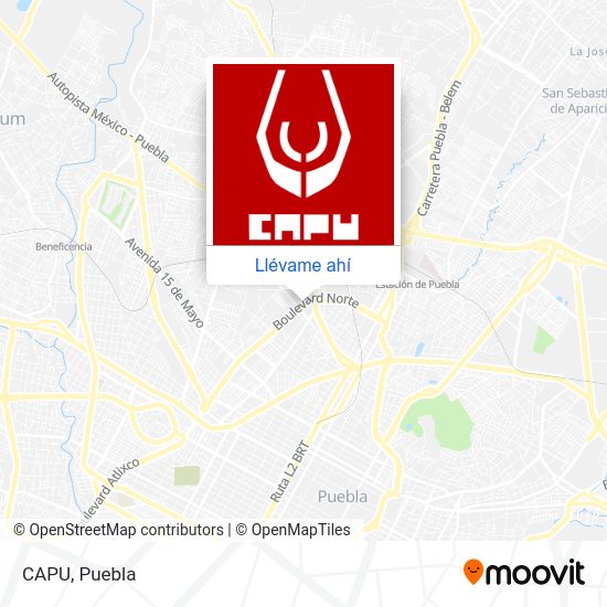 ¿Cómo llegar a CAPU en San Pedro Cholula en autobús?