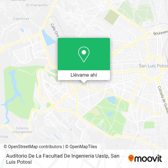 ¿Cómo llegar a Auditorio De La Facultad De Ingeniería Uaslp en San Luis ...