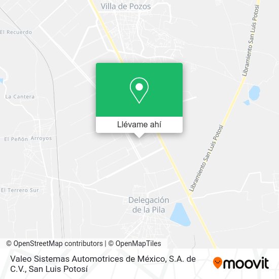 ¿Cómo llegar a Valeo Sistemas Automotrices de México, S.A. de C.V. en ...