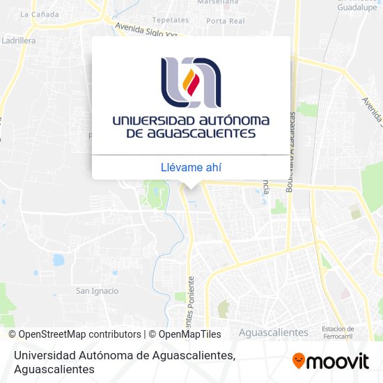 ¿Cómo llegar a Universidad Autónoma de Aguascalientes en autobús?