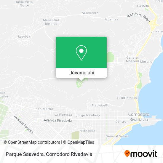 ¿Cómo llegar a Parque Saavedra en Comodoro Rivadavia en autobús?
