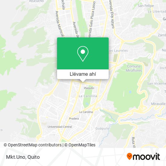 ¿Cómo llegar a Mkt.Uno en Quito en Autobús o Metro?