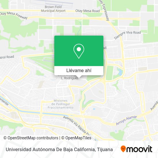 ¿Cómo llegar a Universidad Autónoma De Baja California en Tijuana en ...