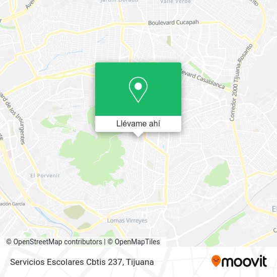 ¿Cómo llegar a Servicios Escolares Cbtis 237 en Tijuana en autobús?