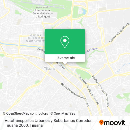 ¿Cómo llegar a Autotransportes Urbanos y Suburbanos Corredor Tijuana ...