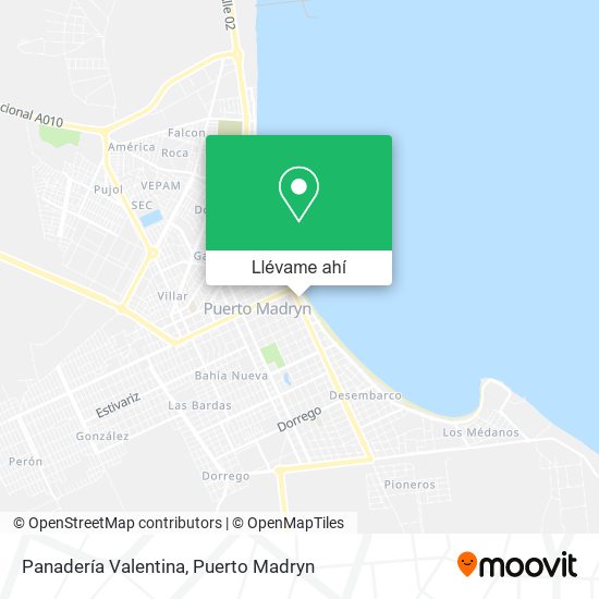 ¿Cómo llegar a Panadería Valentina en Biedma en autobús?