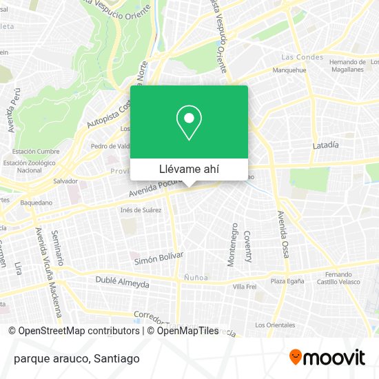 ¿Cómo llegar a parque arauco en Providencia en Micro o metro?