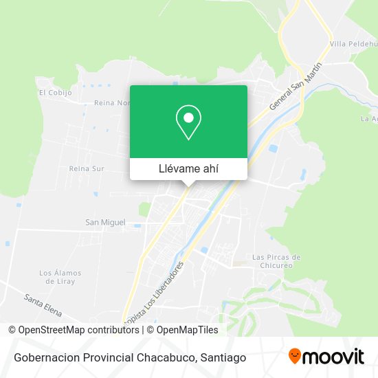 ¿Cómo llegar a Gobernacion Provincial Chacabuco en Colina en Micro?