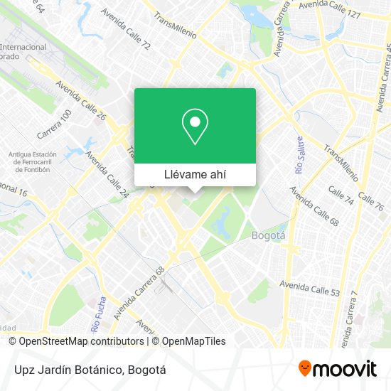 ¿Cómo llegar a Upz Jardín Botánico en Engativá en SITP o Transmilenio?