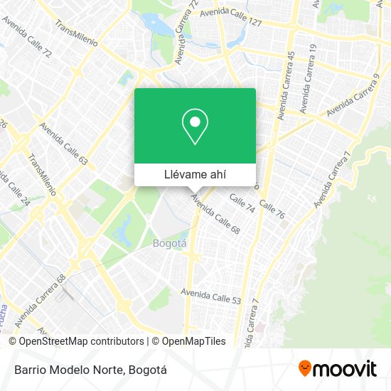 ¿Cómo llegar a Barrio Modelo Norte en Barrios Unidos en SITP o ...