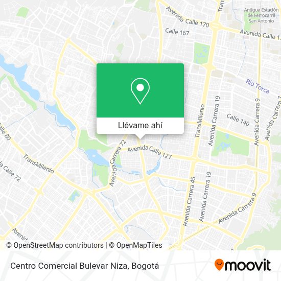 ¿Cómo llegar a Centro Comercial Bulevar Niza en Suba en SITP o ...