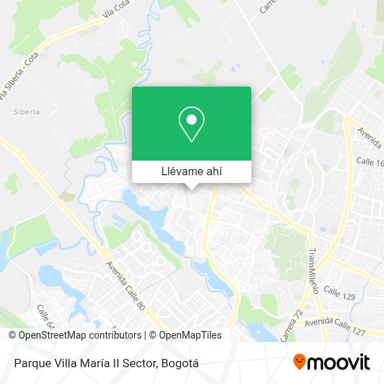 ¿Cómo llegar a Parque Villa María II Sector en Suba en SITP o Transmilenio?