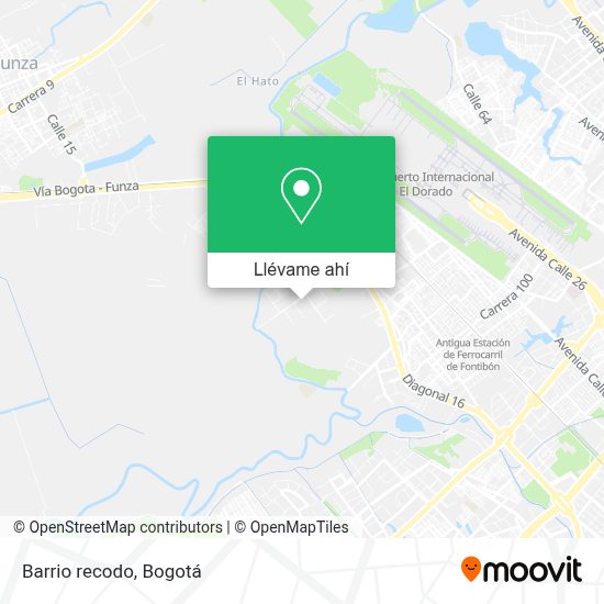 ¿Cómo llegar a Barrio recodo en Fontibón en SITP?