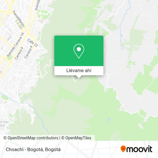 ¿Cómo llegar a Choachi - Bogotá en Bogotá en SITP o Transmilenio?