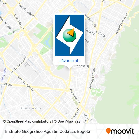 ¿Cómo llegar a Instituto Geográfico Agustín Codazzi en Teusaquillo en ...