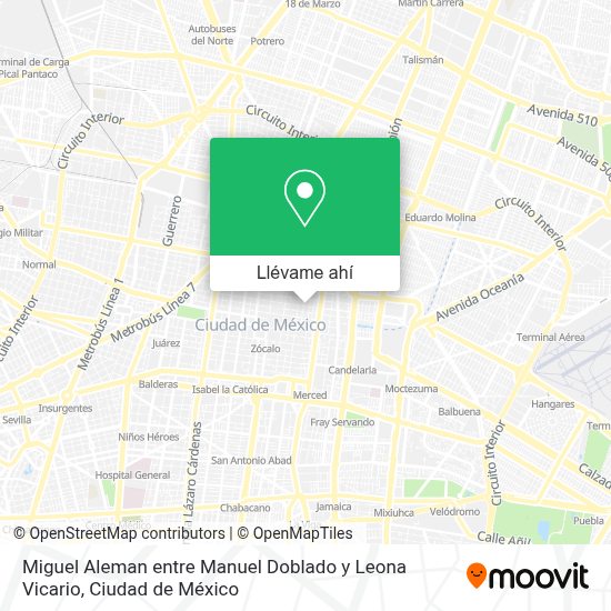 ¿Cómo llegar a Miguel Aleman entre Manuel Doblado y Leona Vicario en ...
