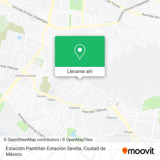 ¿Cómo llegar a Estación Pantitlán Estación Sevilla en Iztapalapa en ...