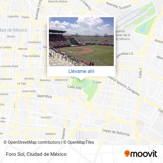 ¿Cómo llegar a Foro Sol en Cuauhtémoc en autobús o metro?