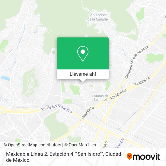 ¿Cómo llegar a Mexicable Línea 2, Estación 4 ""San Isidro"" en ...